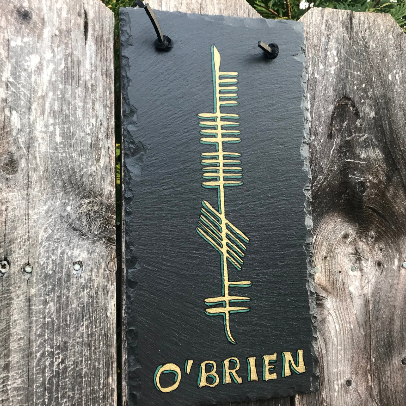 Custom Personalized Slate Plaque – OghamArt